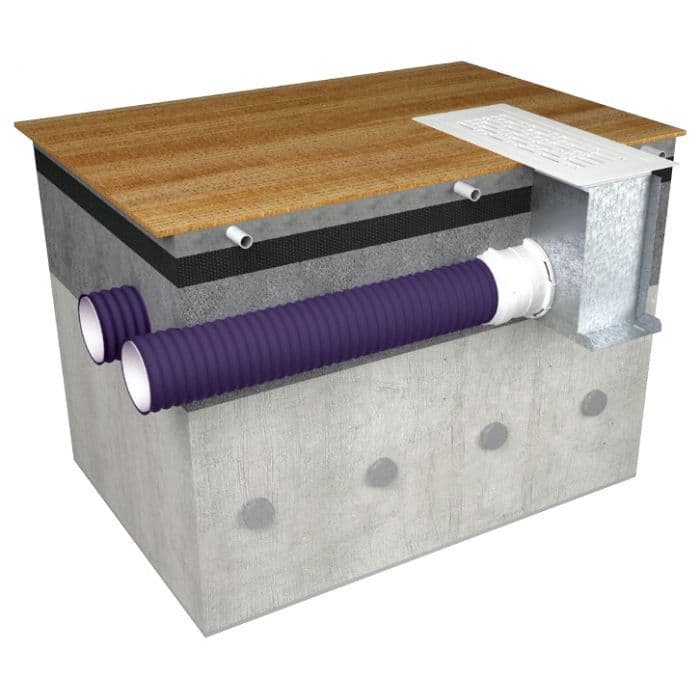 BlauFast Radial Floor Grille Plenum -Metal | Extractor Fan World