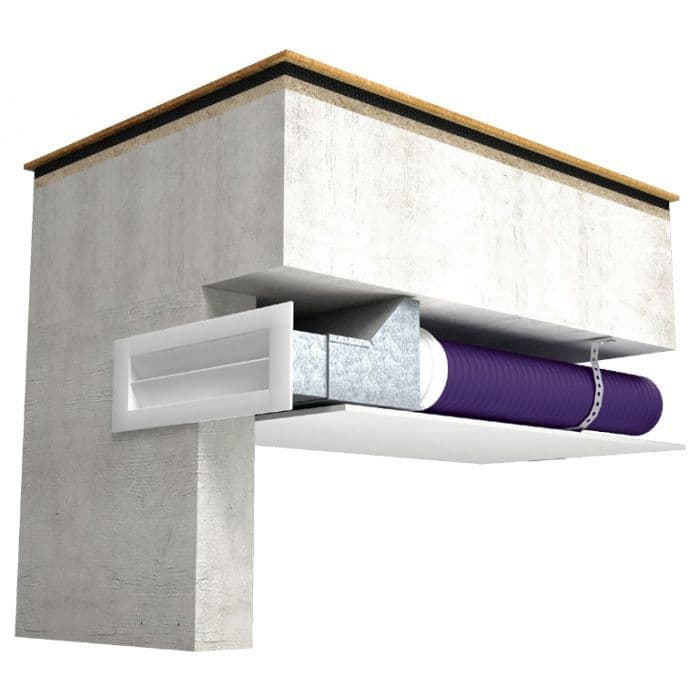 BlauFast Radial Wall Grille Plenum -Metal | Extractor Fan World