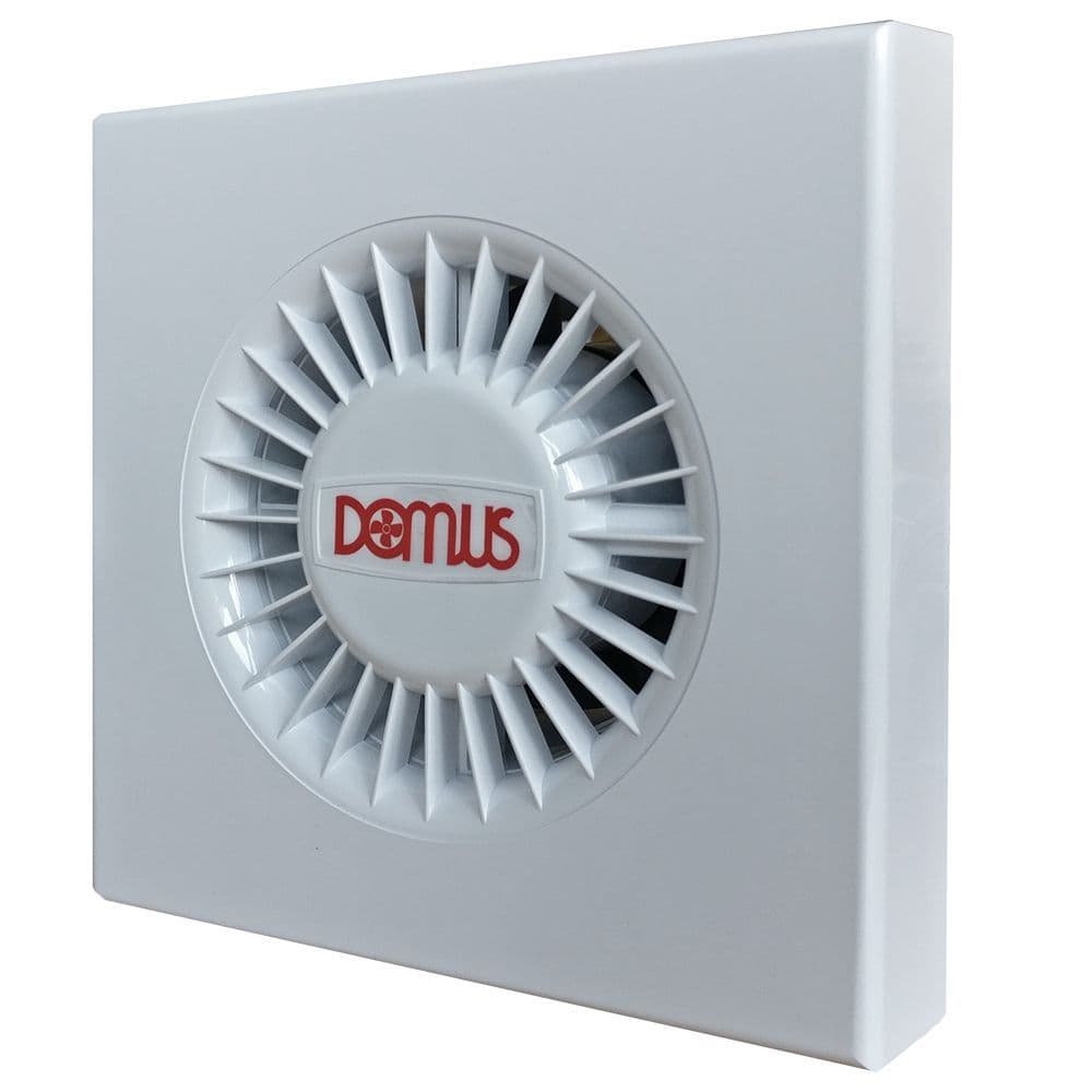 Domus DBF100-HT 100mm Bathroom Fan with Humidistat & Timer | Extractor ...