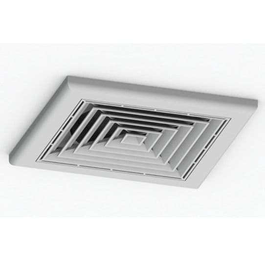 Domus Radial ART125-SD1W Square Ventilation Diffuser White