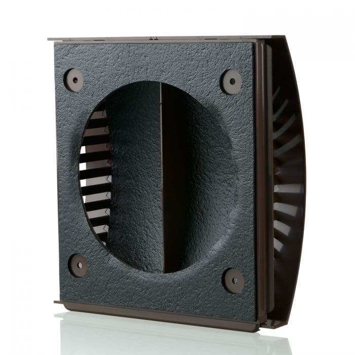 External Wind Baffle Vent 150mm Brown | Extractor Fan World