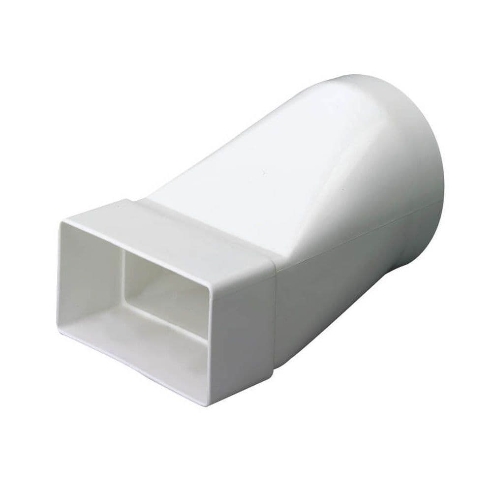 Rectangular Flat Duct 204 x 60 mm 125mm Round to Rectangular Adapter