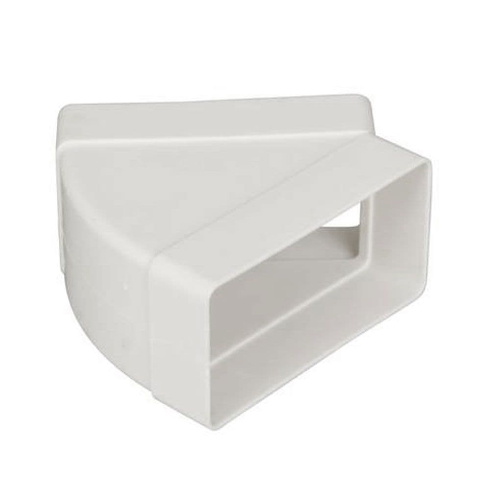 Rectangular Flat Duct 204 x 60 mm Horizontal 45 Degree Bend