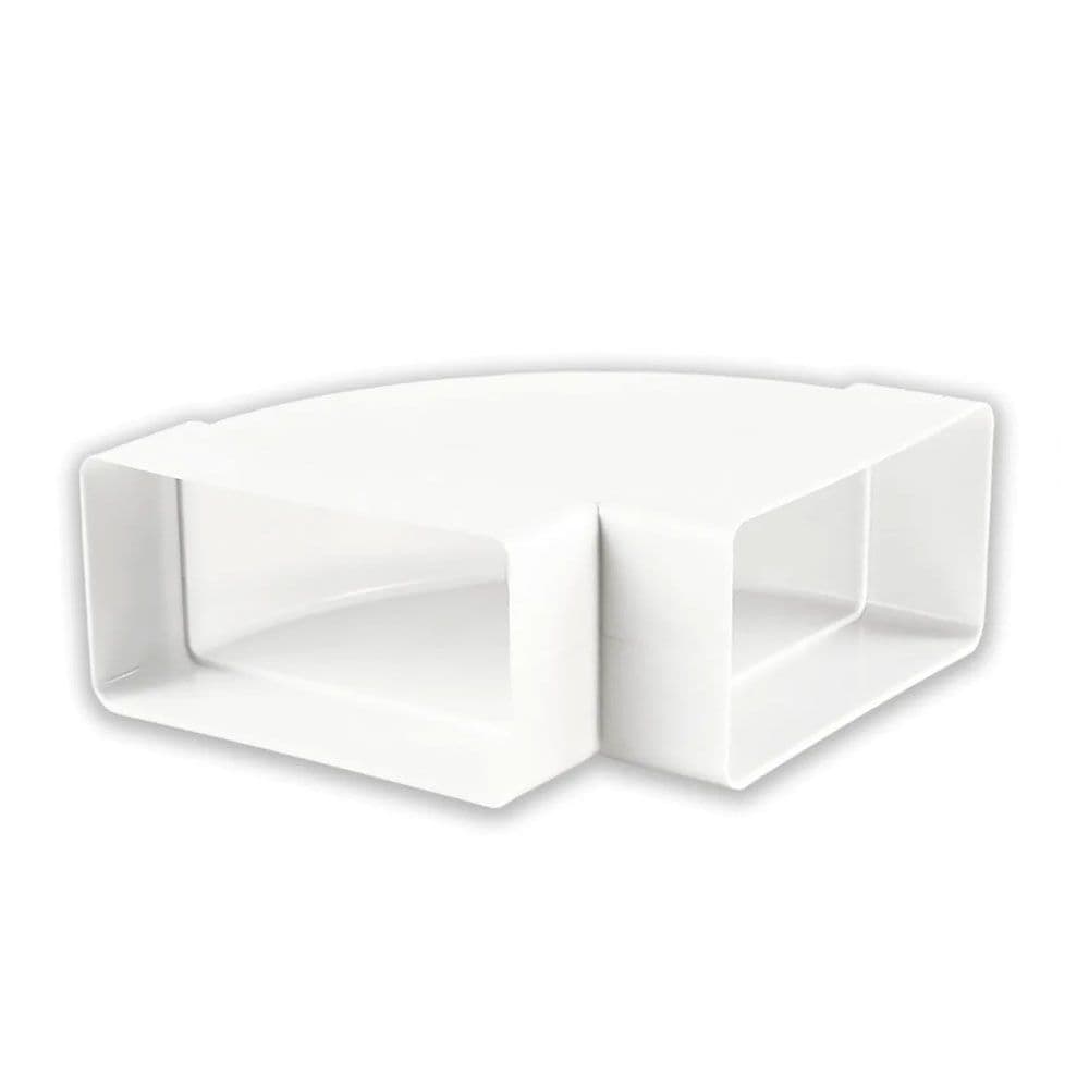 Rectangular Flat Duct 204 x 60 mm Horizontal 90 Degree Bend