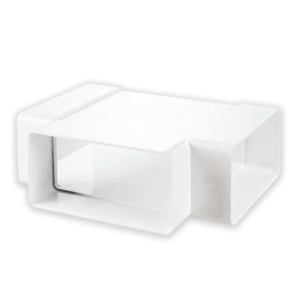 Rectangular Flat Duct 204 x 60 mm Horizontal T-Piece