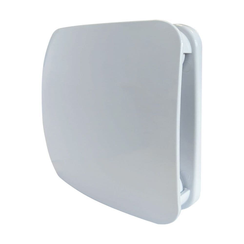 Square Internal Extractor Fan Concealed Grille in White - 4 inch / 100mm
