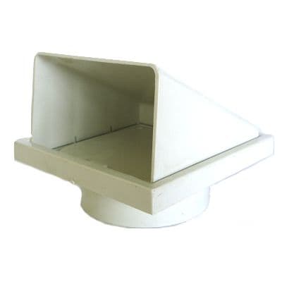 1240L Cowled Wall Outlet 4 With Damper - Round