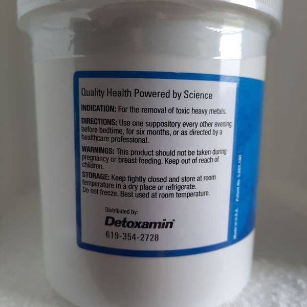 Detoxamin 1500mg 30 suppositories