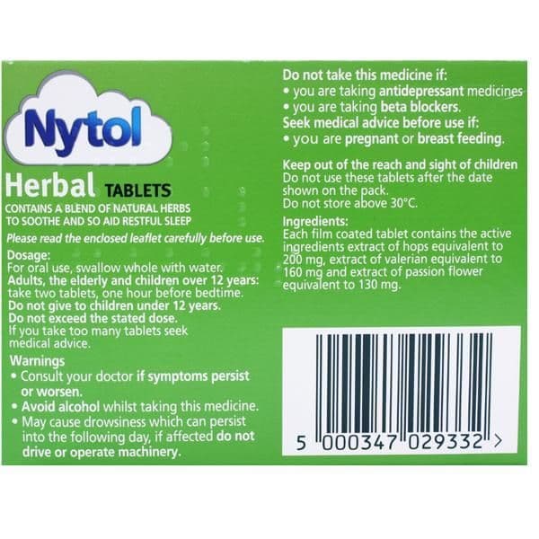 Nytol herbal 30 tablets