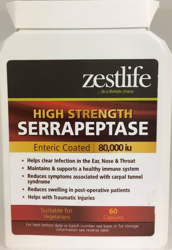 Serrapeptase 80 000 iu 60 capsules