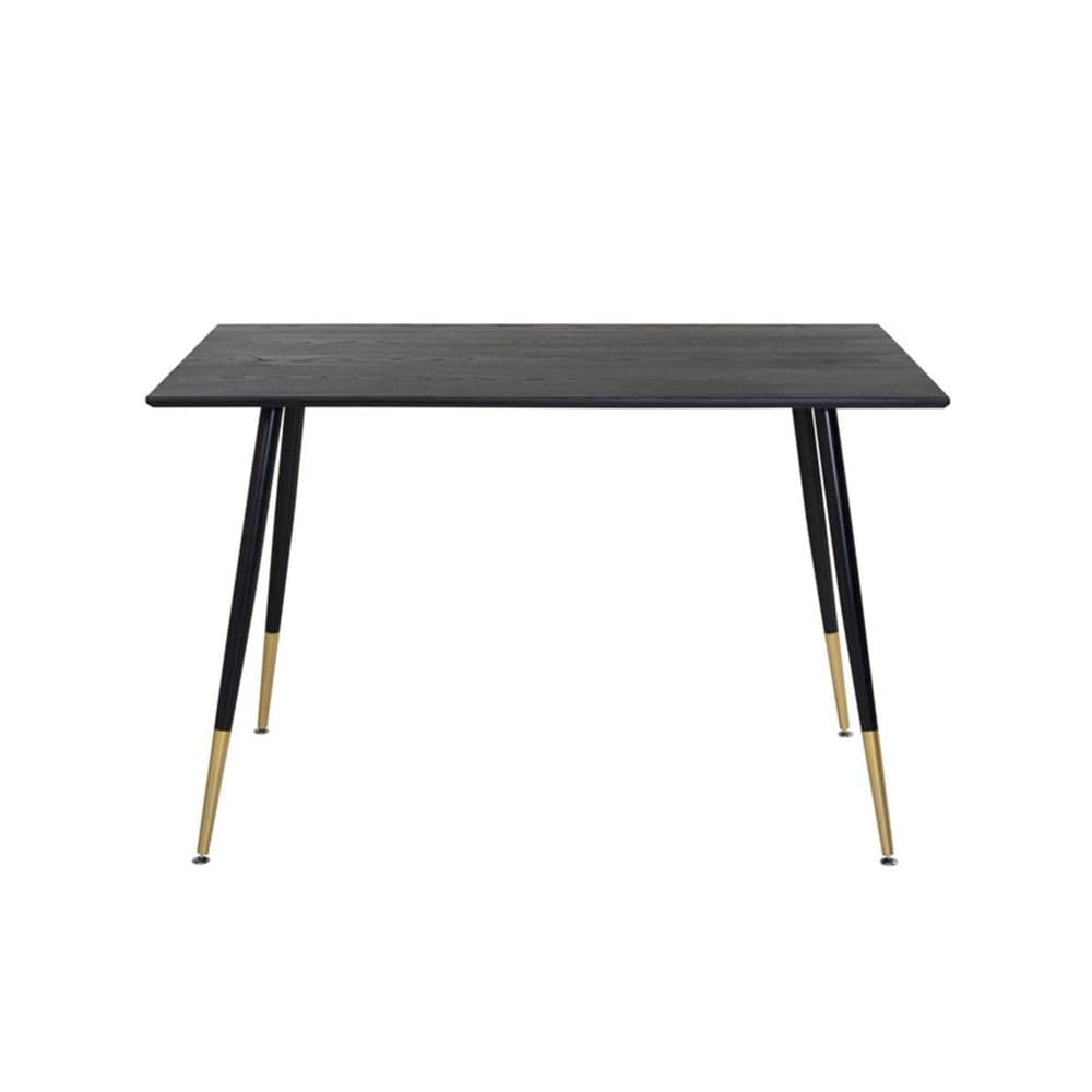 Dipp Black Rectangular Dining Table - 120cm