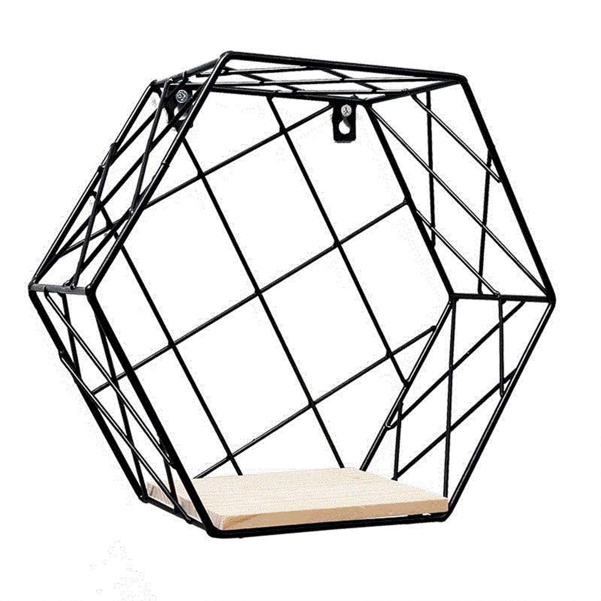 Geometric floating shelf