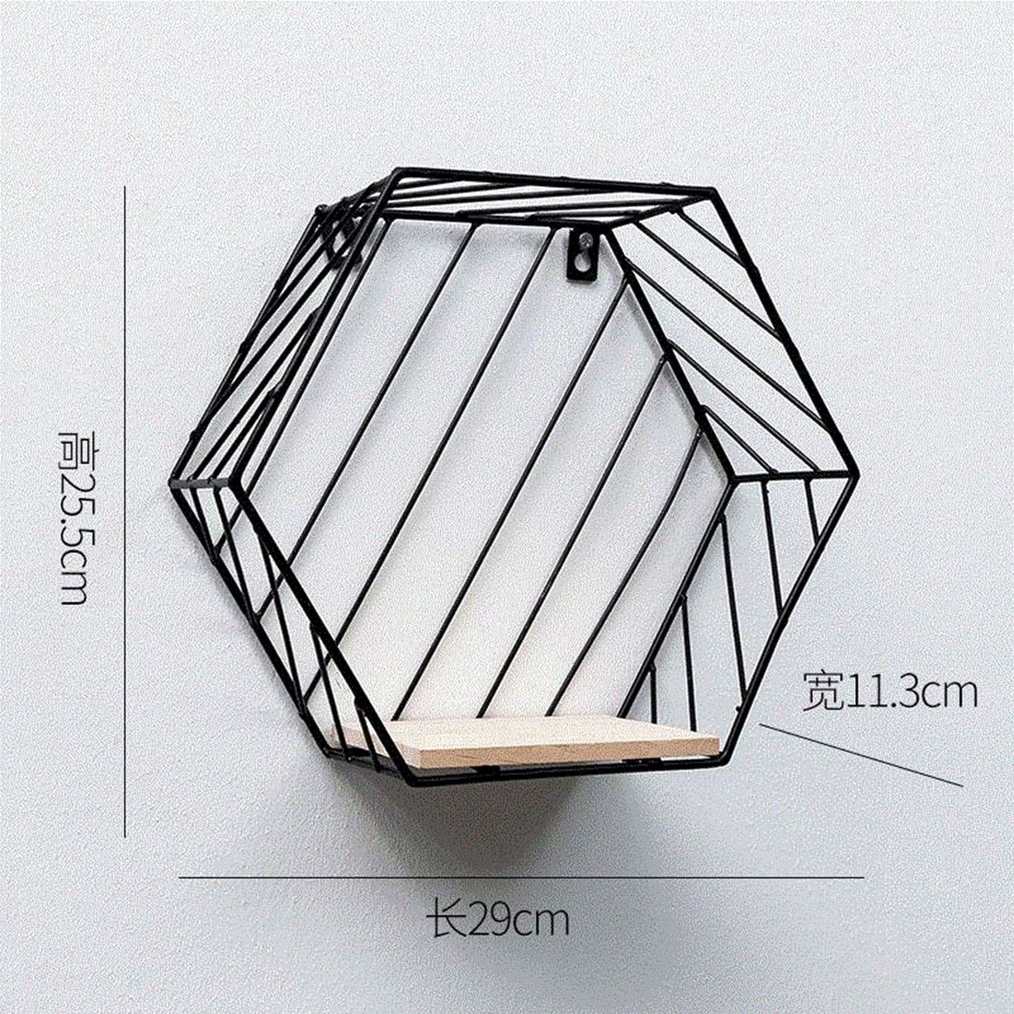 Geometric floating shelf