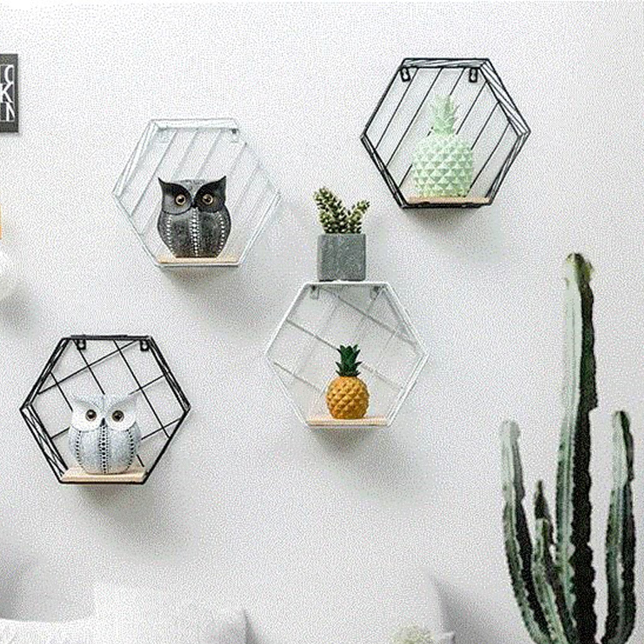 Geometric floating shelf
