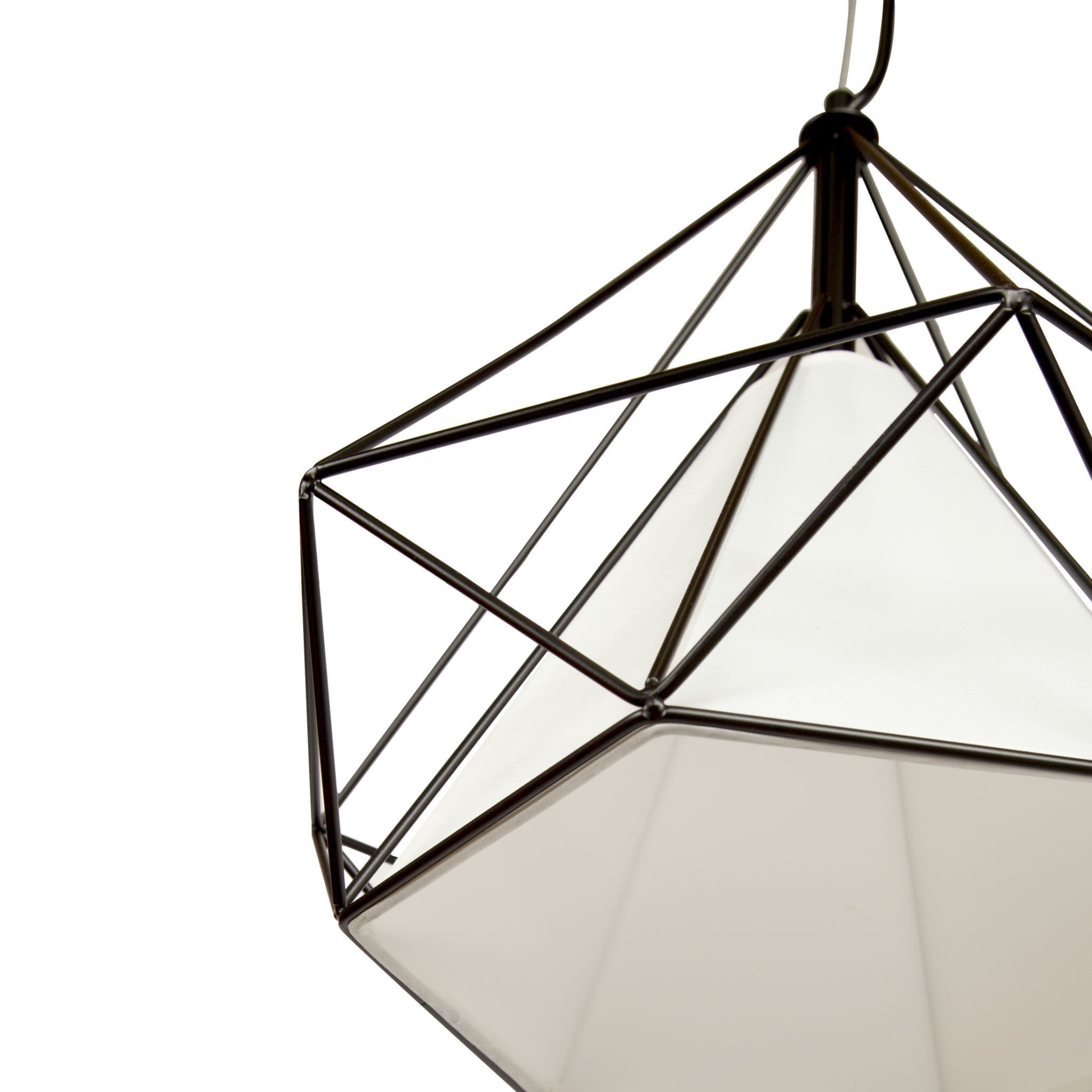 Geometric Metal Cage Pendant
