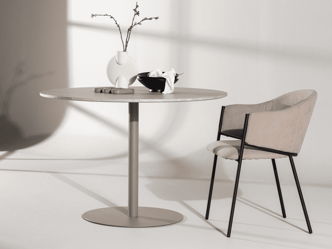 Liliana Beige Round Dining Table