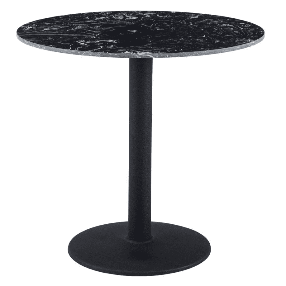 Mmilo New Black Round Dining Table-100cm