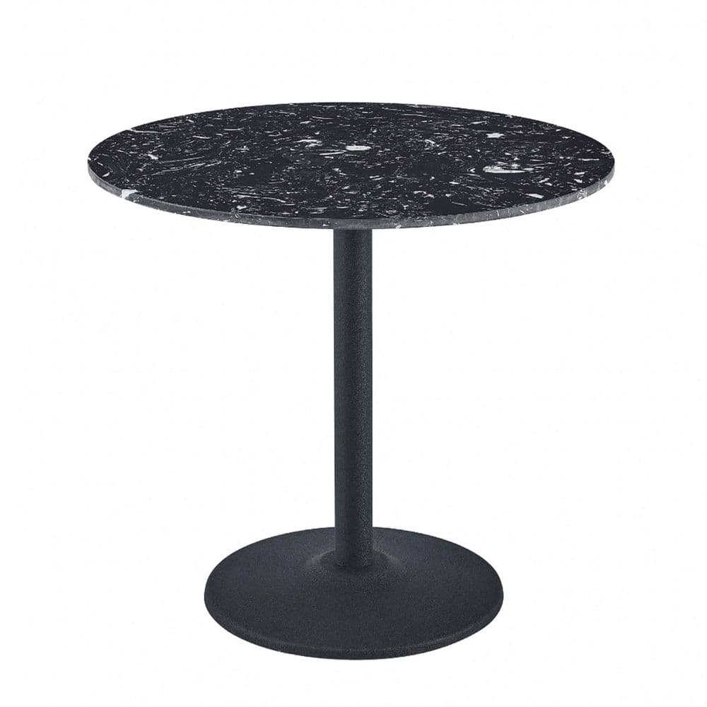 Mmilo New Black Round Dining Table-100cm