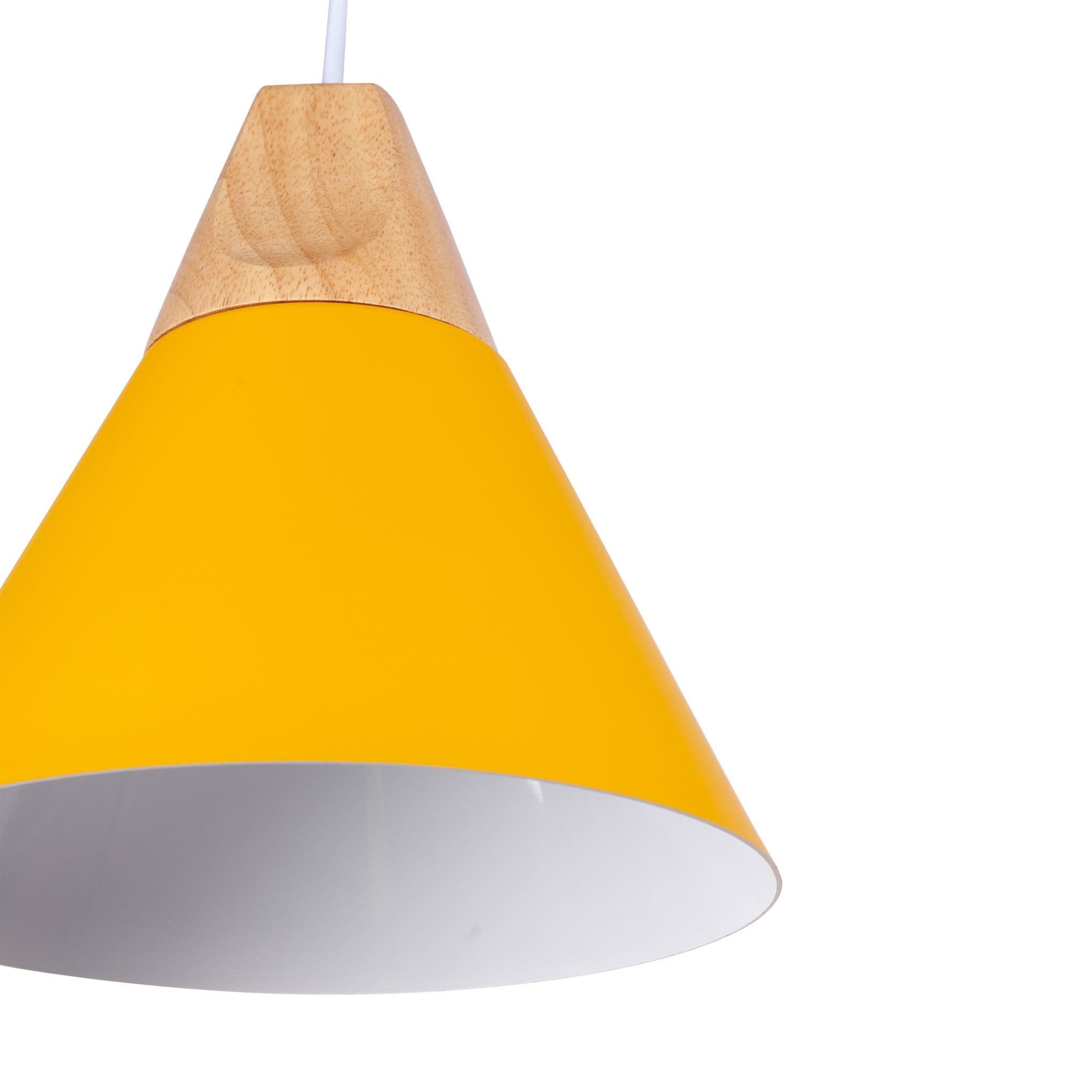 Mmilo Yellow Sloped Pendant Ceiling Lights