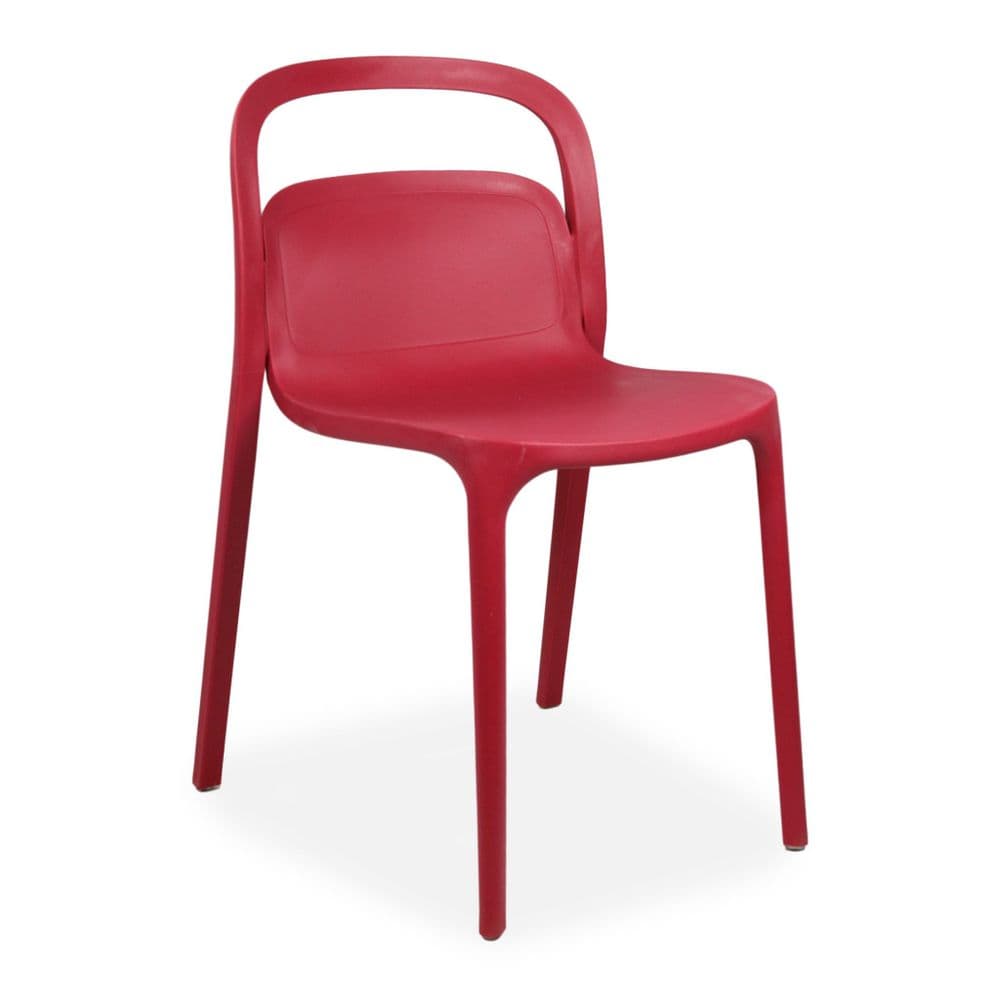 Plastic Stackable Red Smith1 Chairs