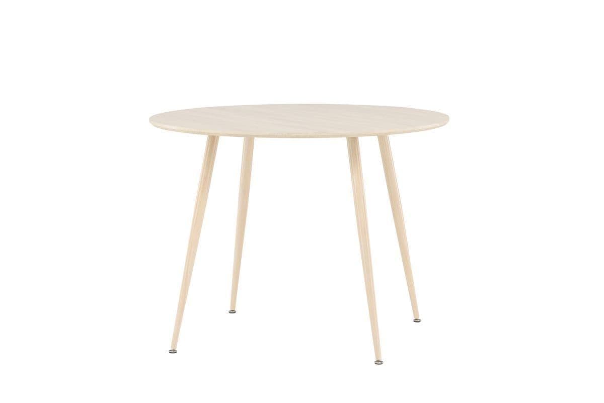 Plaza Round Dining Table 100cm- Whitewash