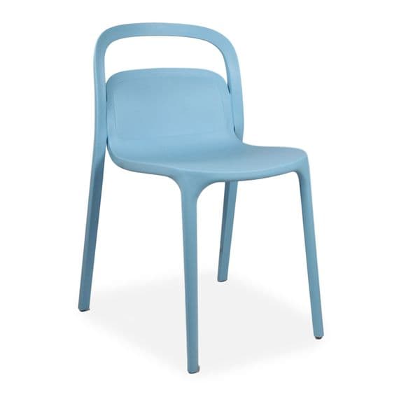x4 Plastic Stackable Blue Smith1 Chairs
