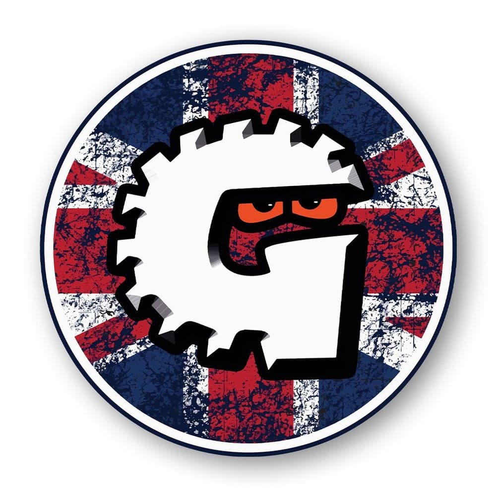 Gigglepin Union Jack Circle Sticker 60mm