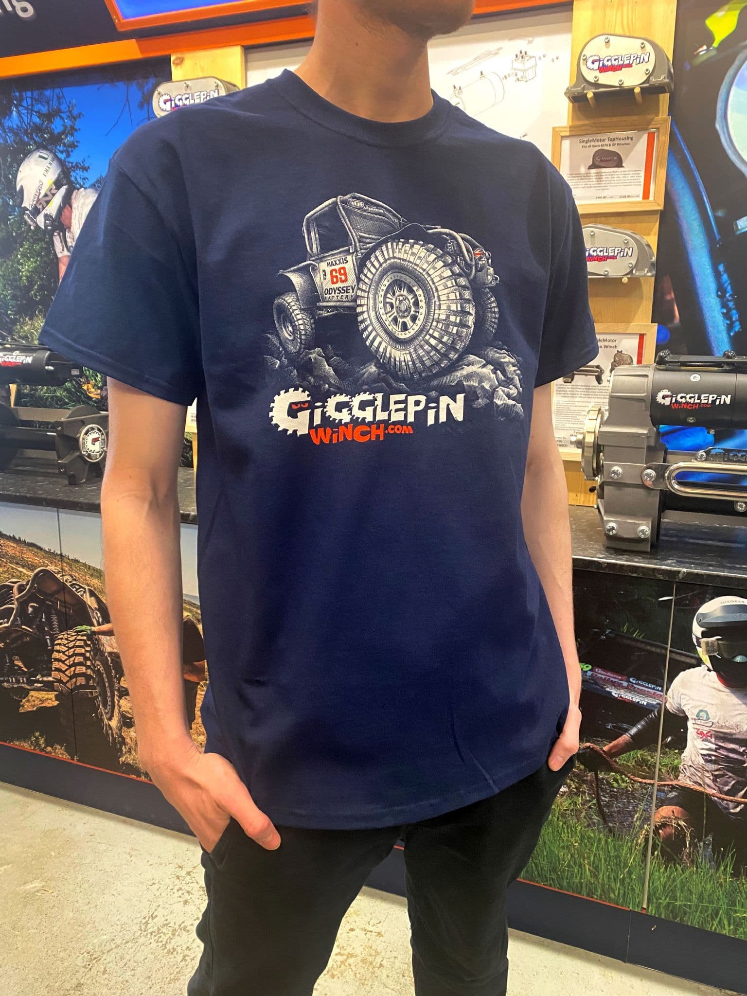 Mens Gigglepin Bad Penny Race Truck T-Shirt