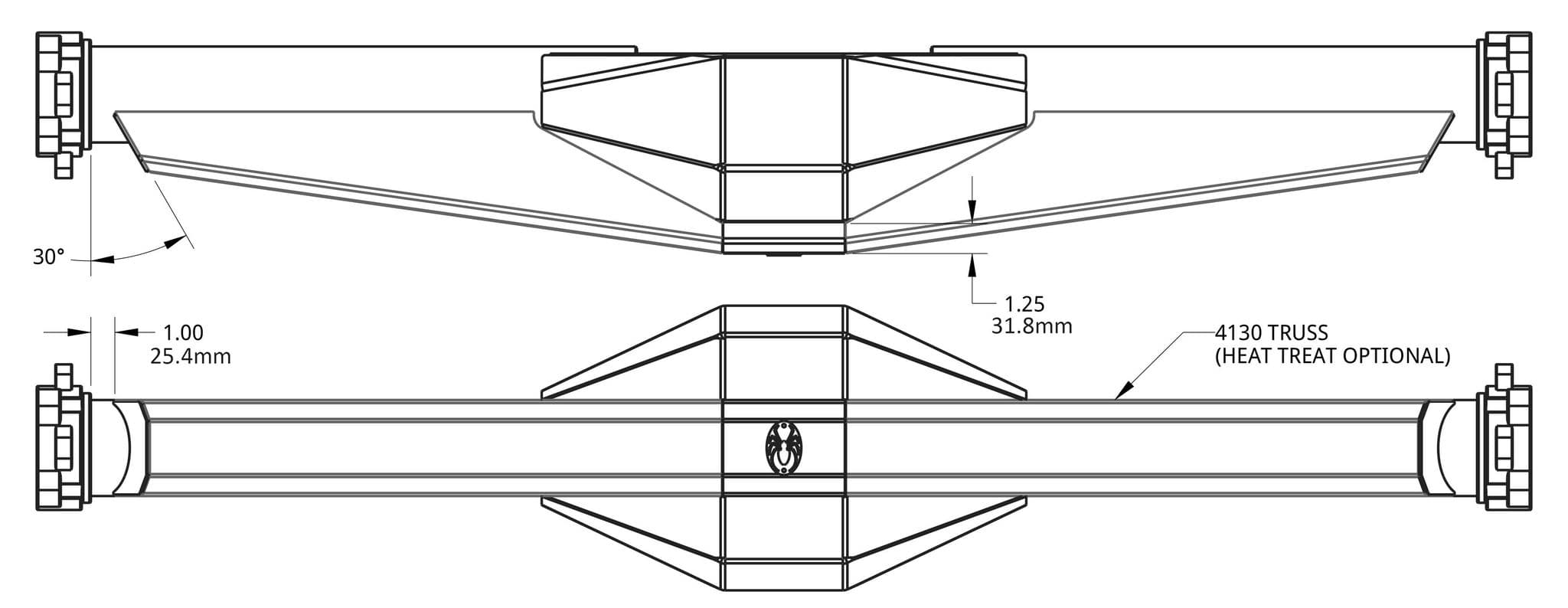 Spider 9 Truss 3 " 88 9mm Housing
