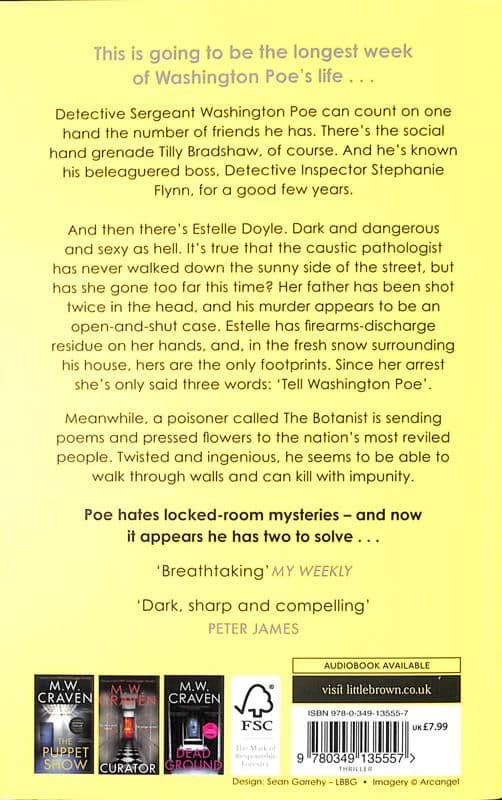 M W Craven - The Botanist & x28;Washington Poe Book 5& x29;