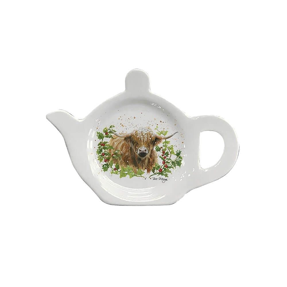 Bree Merryn Festive Highland Cow Tea Bag Holder