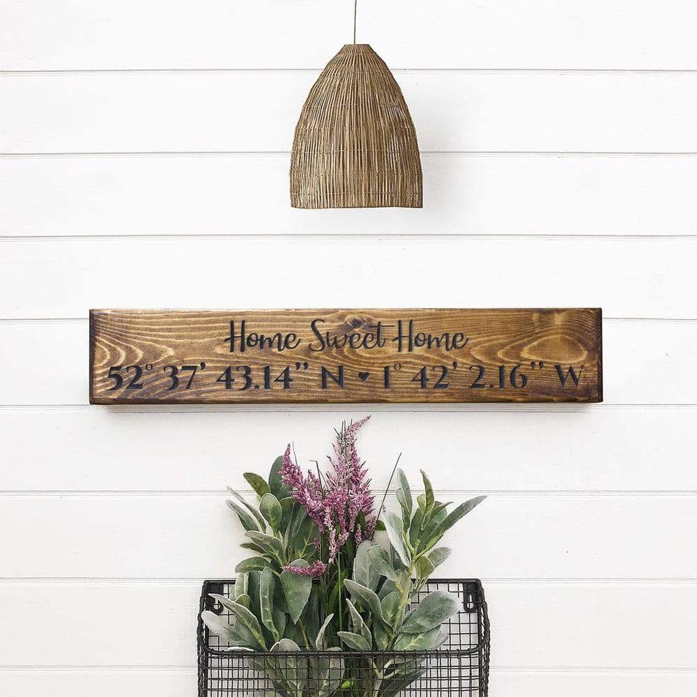 Personalised Coordinates Plaque - High Quality Engraving