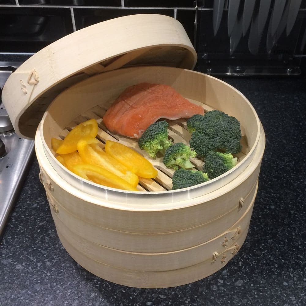 Traditional Bamboo Steamer