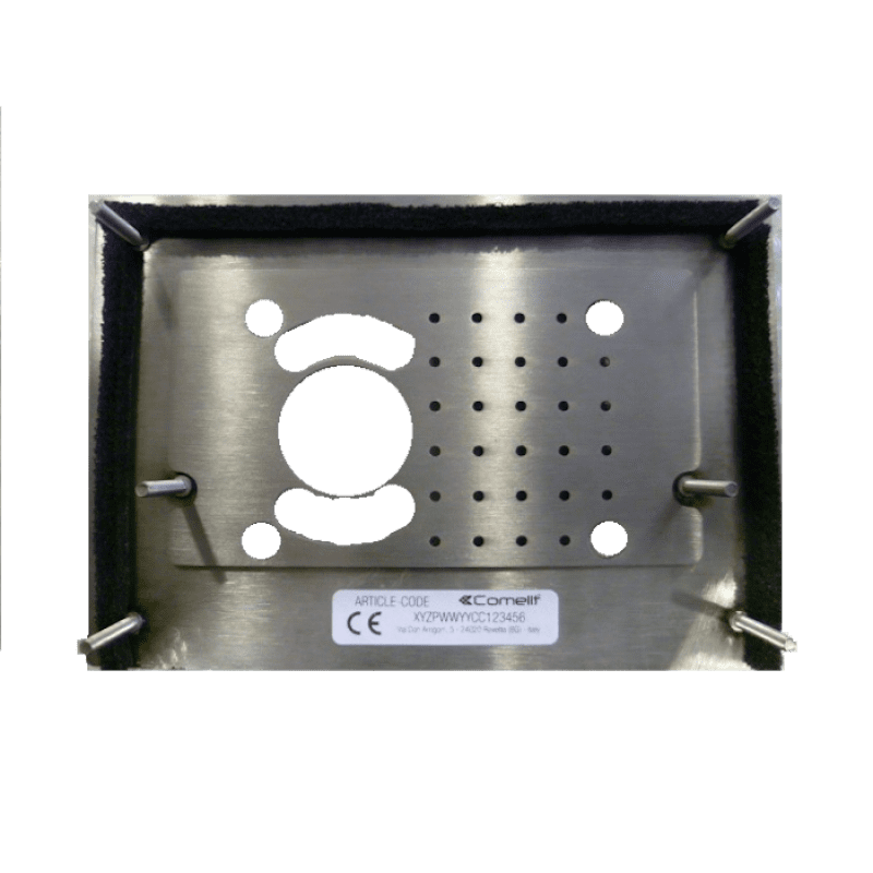 ADAPTER FOR FITTING A/V UNIT ON SING PLATE PANEL