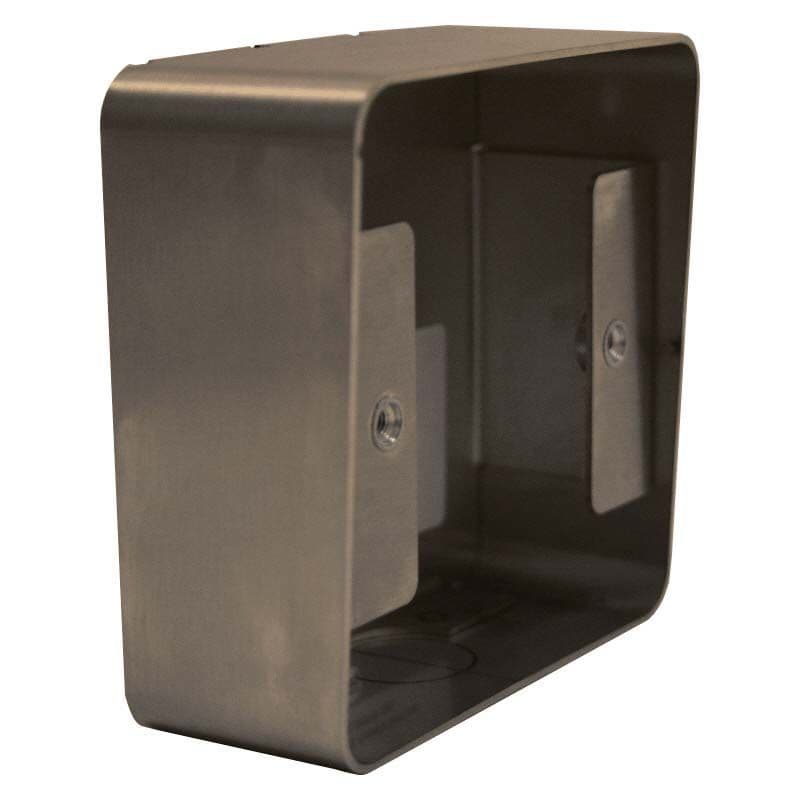 SRS Stainless Steel Surface Mount Hood with Back Box 1 Gang