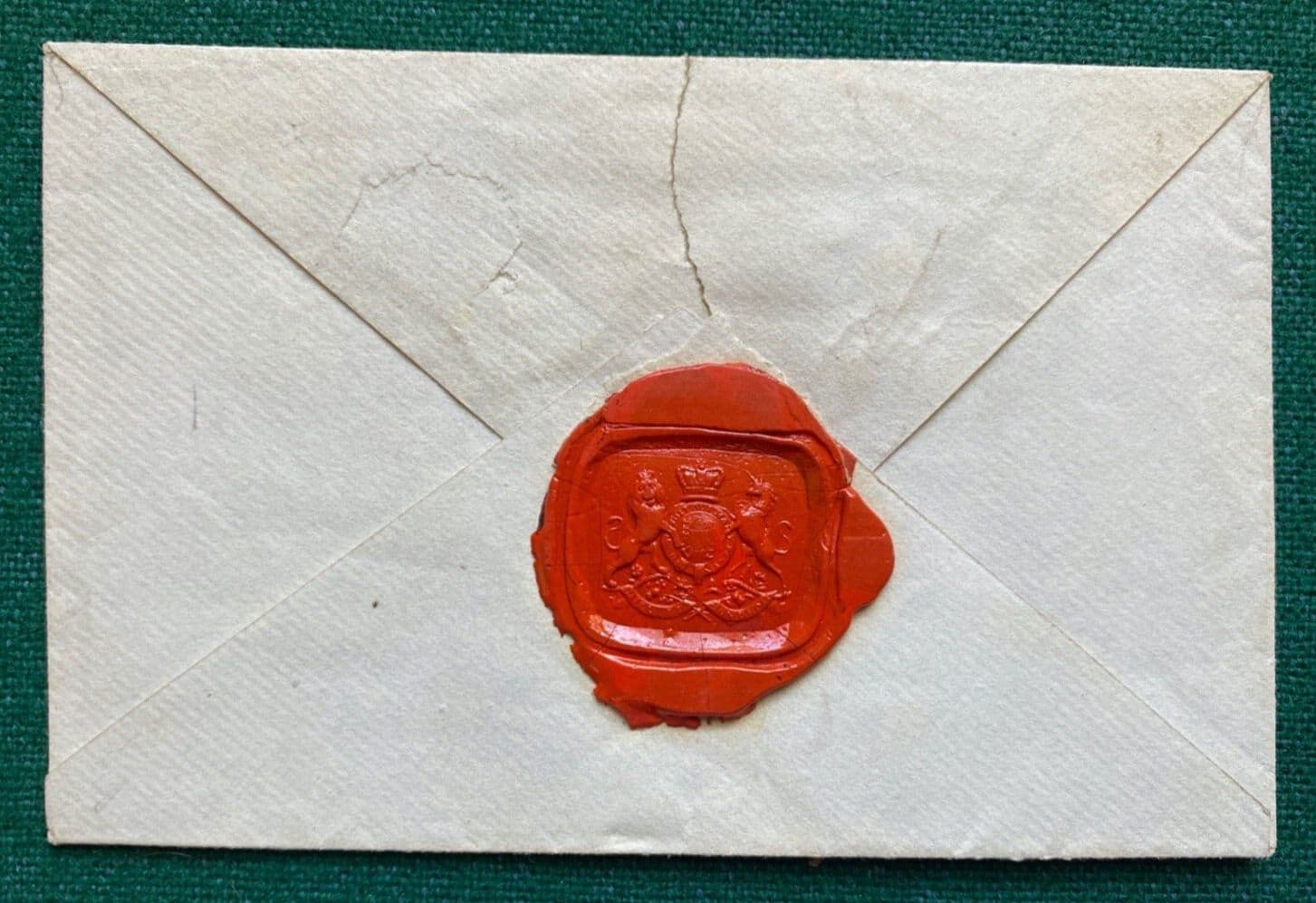 Antique British Royal Autograph King George III Signed Envelope Wax ...