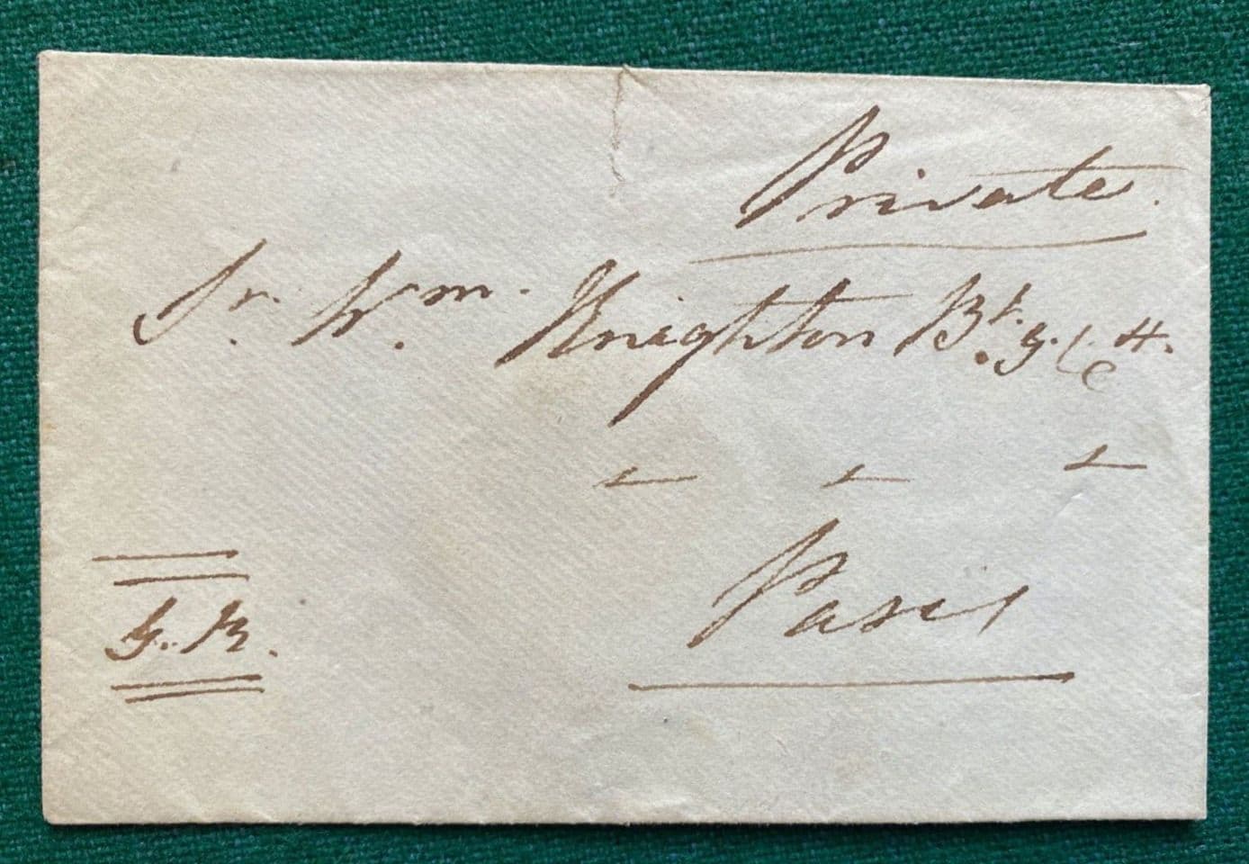 Antique British Royal Autograph King George III Signed Envelope Wax ...