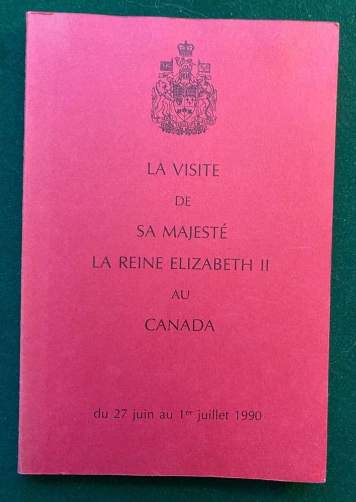 Antique Royal Programme Visit to Canada Queen Elizabeth II Prince ...