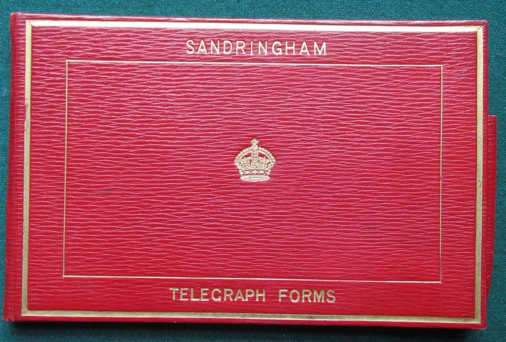 Antique Royal Red Leather Telegram Folder for King Edward VII Asprey ...