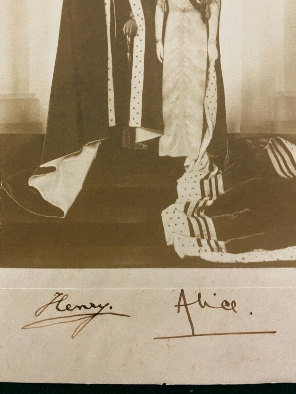 Antique Royal Signed Coronation Photo Prince Henry Princess Alice ...