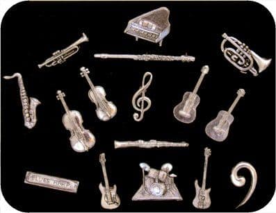 Musical Theme Pin Badges MG48