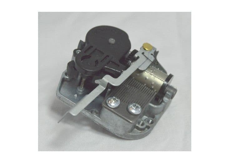 A coin operated musical movement ideal for money boxes.