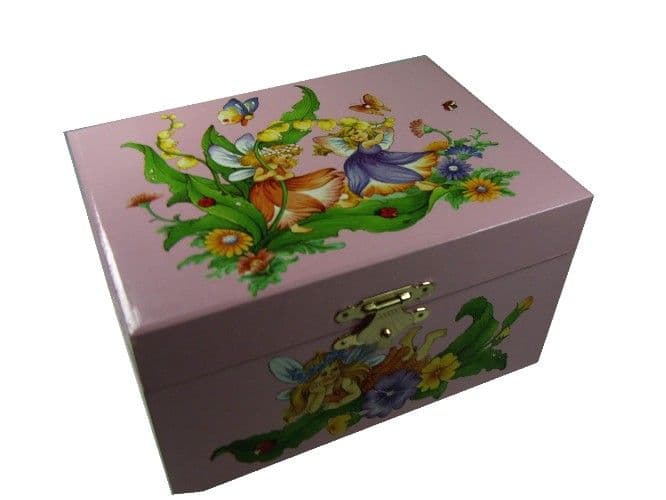 GIRLS JEWELLERY BOXES, CHILDREN'S MUSIC BOXES,Fairies Music Box CB22017