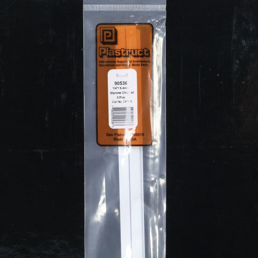 Plastruct 90536 6 4mm Channel