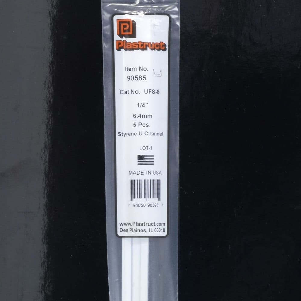 Plastruct 90585 UFS-8 U Section