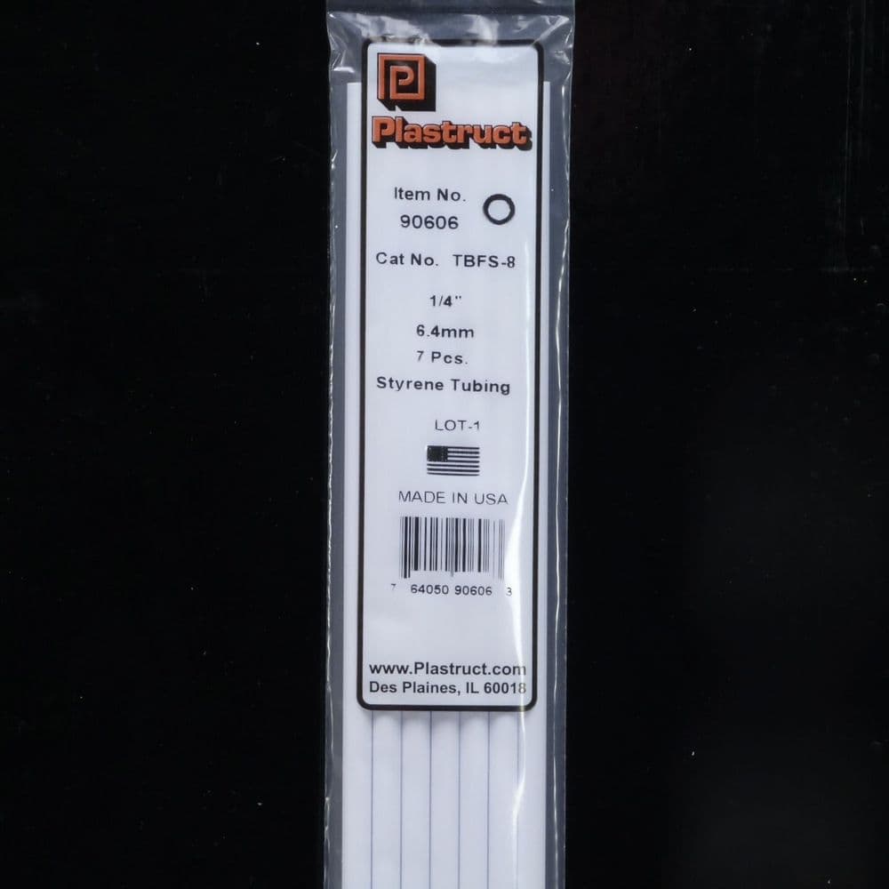 Plastruct 90606 TBFS-8 6 4mm Tubing