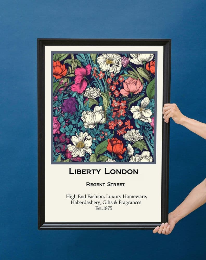 Art Print - Liberty London Vintage Style Print