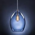 Pale Blue Glass Pendant Light