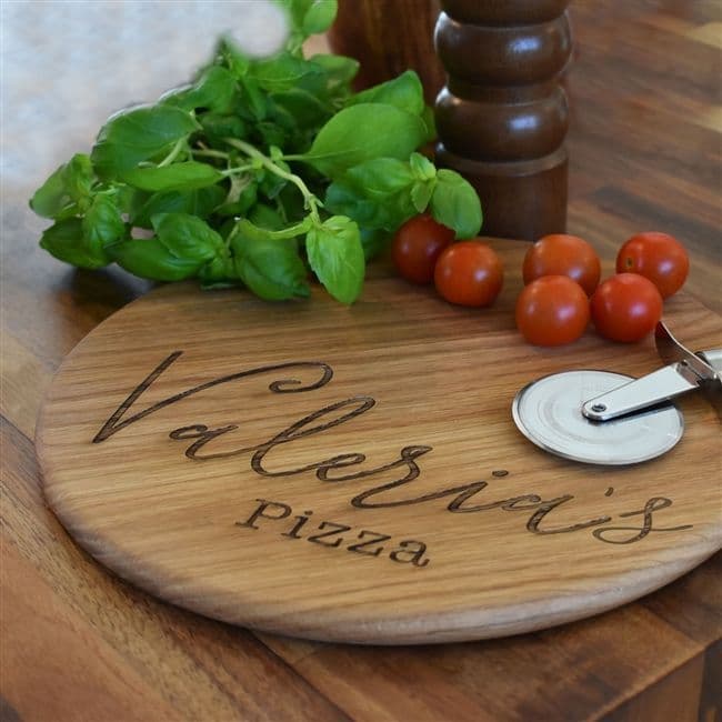 Personalised Oak Pizza Board