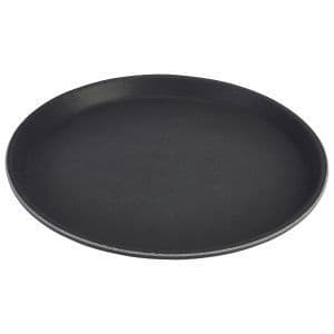 Black Round Fibreglass Tread Tray 16"